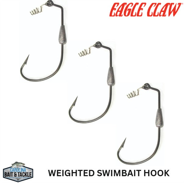 Eagle Claw Weighted Swimbait Hook 10555551744310