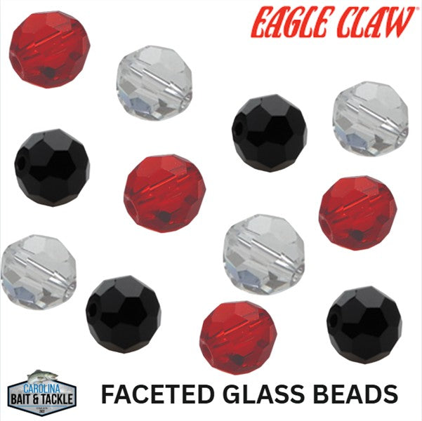 Eagle Claw Lazer Sharp Faceted Glass Beads