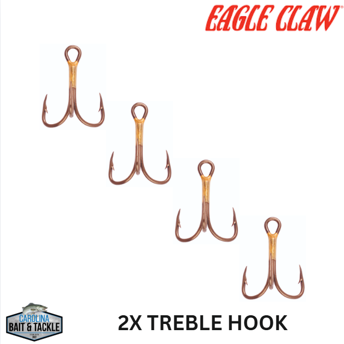 Eagle Claw 2X Treble Hook 10551564501302