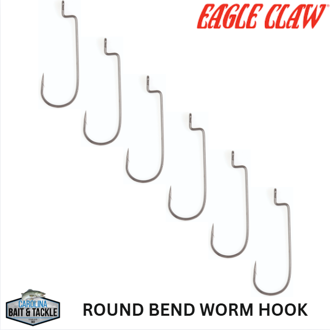 Eagle Claw LAZER Round Bend Worm Hook 10555528446262