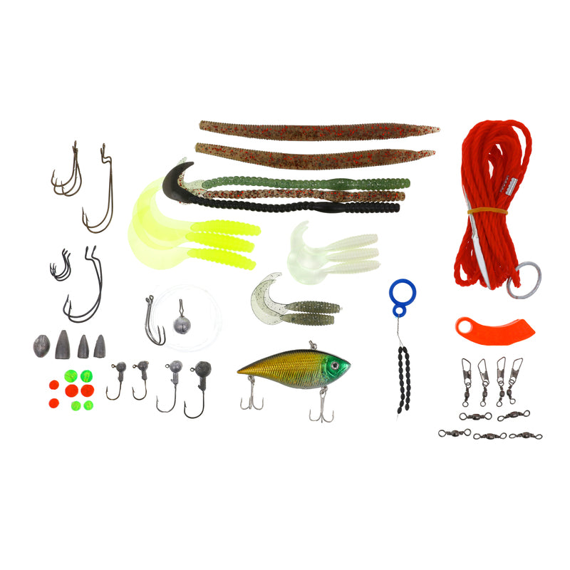 Eagle Claw BASS TACKLE KIT 64PK 10550935650614